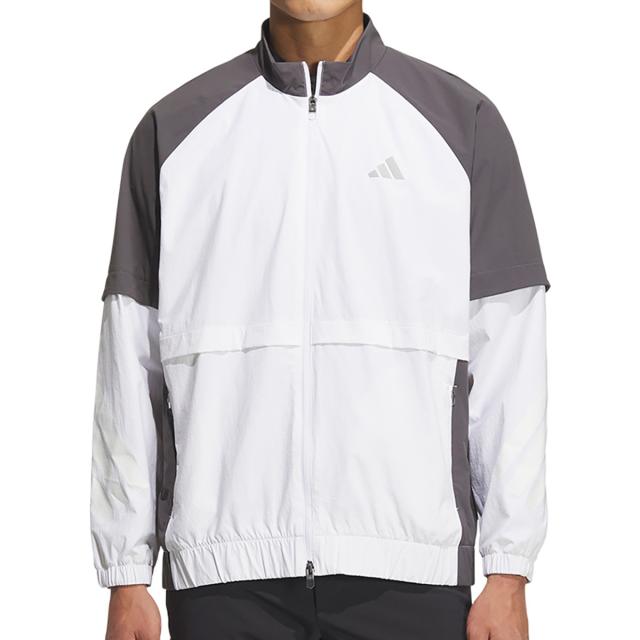 アディダス　Adidas　ビヨンド ザ コース ストレッチ カラーブロック フルジップトラックジャケット