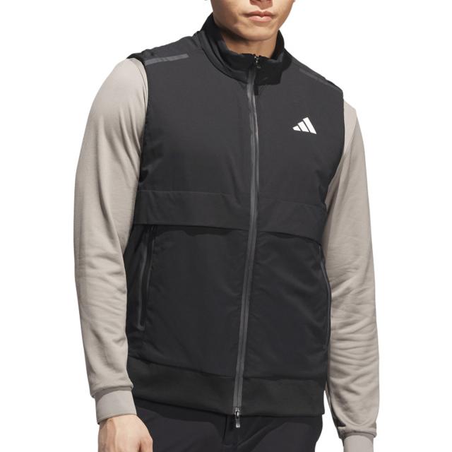 アディダス　Adidas　ストレッチ アディゼロ Frost Guard ツイストウィーブ フルジップベスト