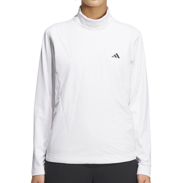 アディダス　Adidas　ストレッチ アディゼロ Frost Guard キルトコンビネーション ハイネック長袖シャツ　レディス