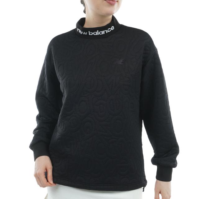 ニューバランス　New Balance　ロゴキルトジャカード モックネックプルオーバー　レディス