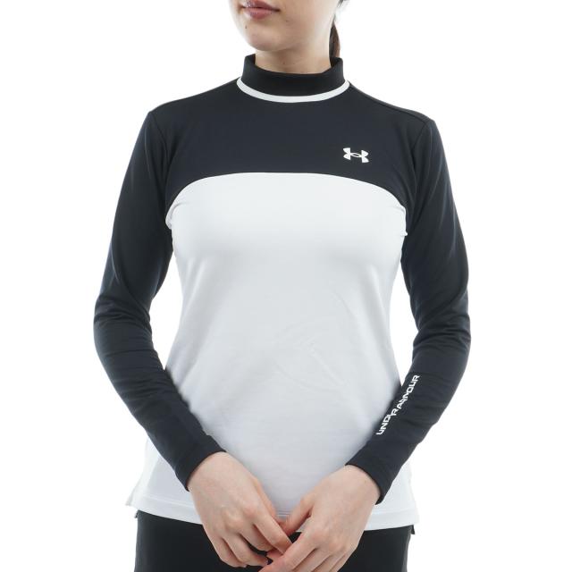 アンダーアーマー　Under Armour　コールドギア ストレッチ 裏起毛 UA ドライブ モックネック長袖シャツ　レディス