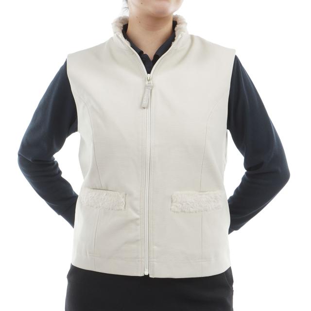 ビバハート　VIVA HEART　ストレッチ ファーポケットベスト　レディス