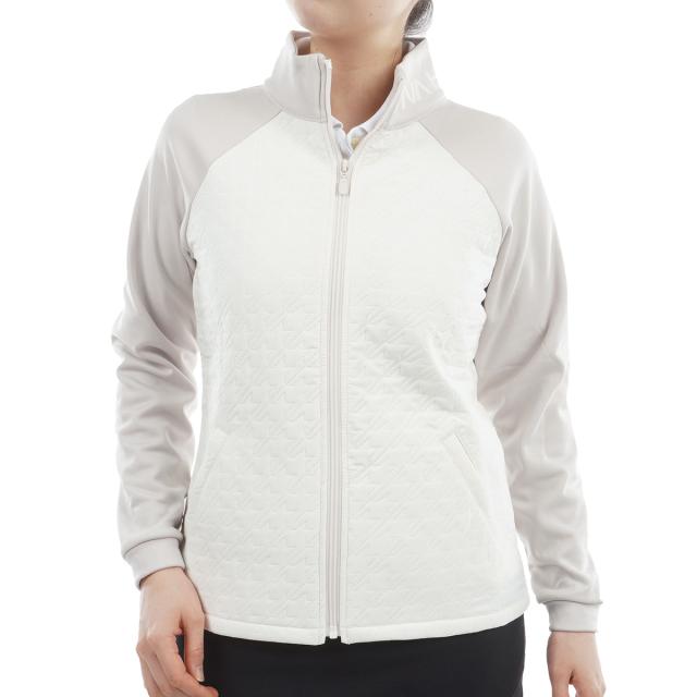 ビバハート　VIVA HEART　裏起毛 千鳥格子柄 ピンソニック スタンドブルゾン　レディス