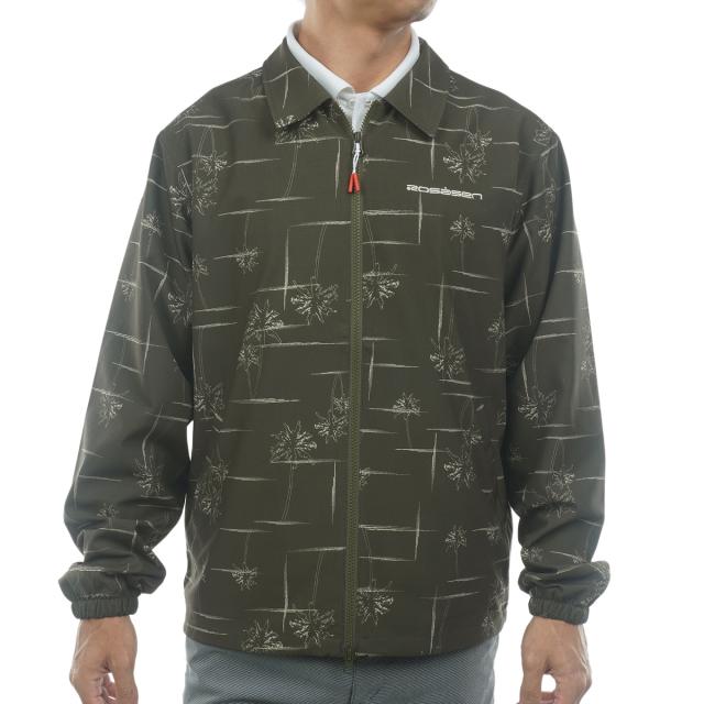 ロサーセン　ROSASEN　ストレッチ パームツリー柄 コーチジャケット