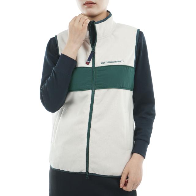 ロサーセン　ROSASEN　ウォームシールドフリース フルジップ切替ベスト　レディス