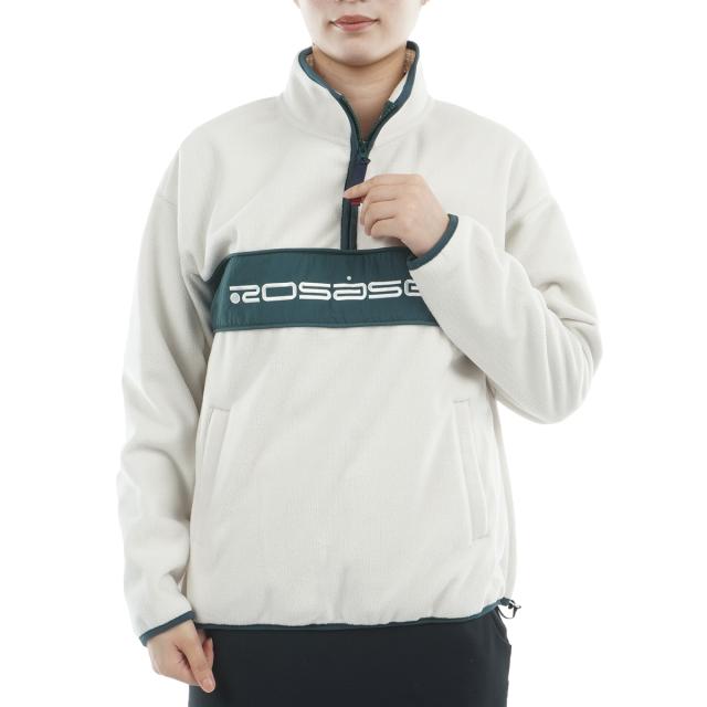 ロサーセン　ROSASEN　ウォームシールドフリース ハーフジップ切替プルオーバー　レディス
