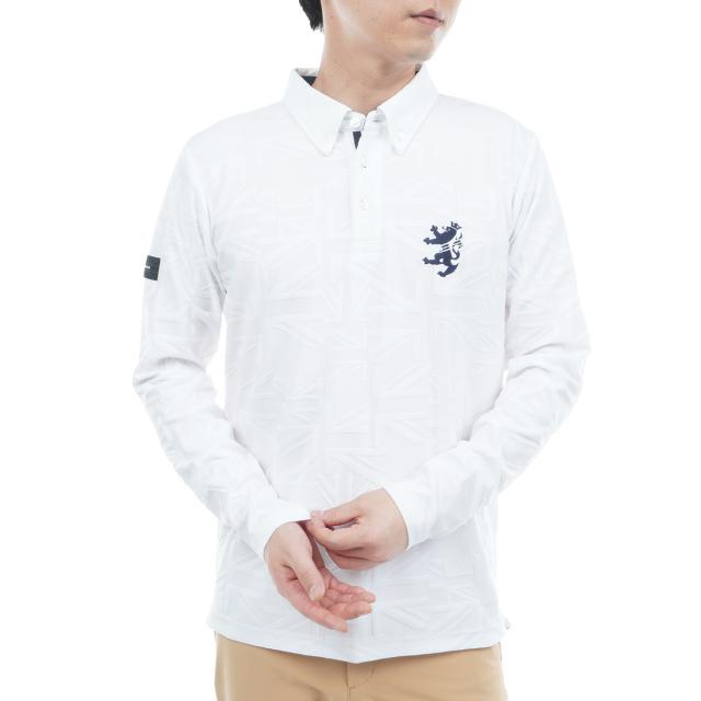 アドミラル　Admiral　UJジャカード ストレッチ ボタンダウン長袖ポロシャツ