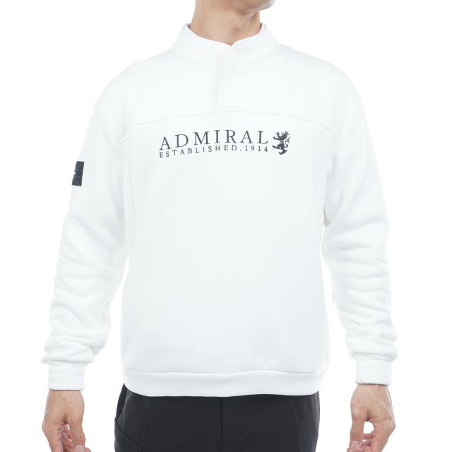 アドミラル　Admiral　カルイシ 裏起毛 ハーフドットボタン スウェット