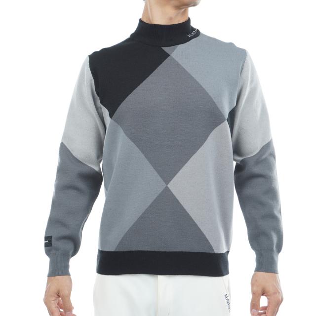 アドミラル　Admiral　アーガイル ハイネックセーター