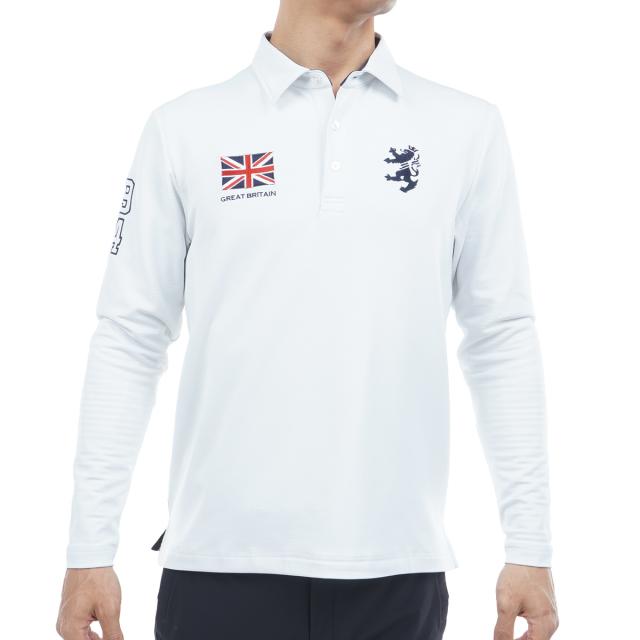 アドミラル　Admiral　速ポカ 裏起毛 ストレッチ 長袖フラッグポロシャツ