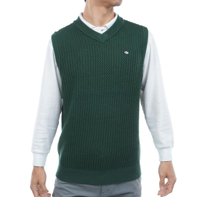 フィドラ　FIDRA　ストレッチ Vネック ニットベスト