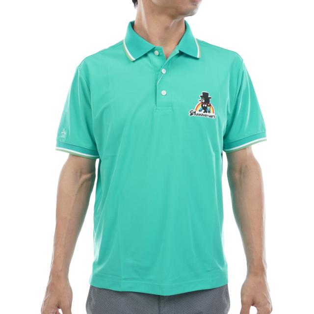 マンシングウェア　Munsingwear　Sunscreen NIR 70周年記念限定 ワンポイント刺繍 ストレッチ半袖ポロシャツ