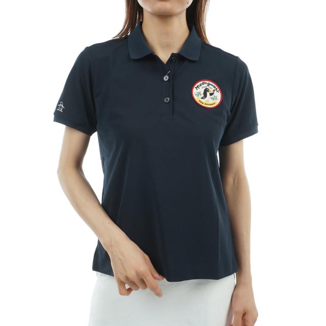 マンシングウェア　Munsingwear　Sunscreen NIR 70周年記念限定 ストレッチ ワッペン半袖ポロシャツ　レディス