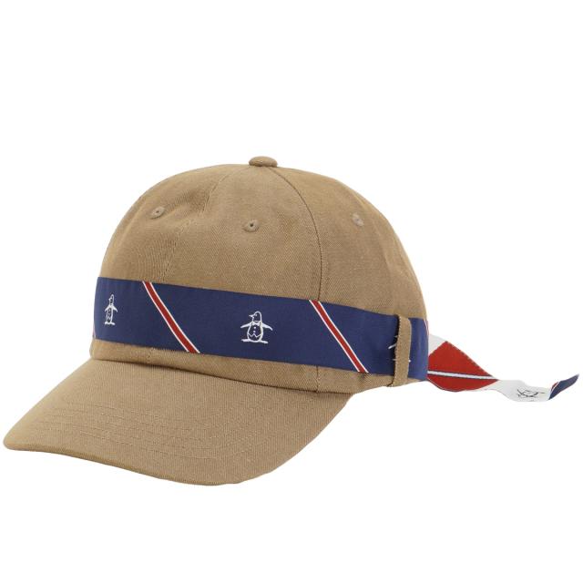 マンシングウェア　Munsingwear　デニム調 2WAYリボン取り外しキャップ　レディス