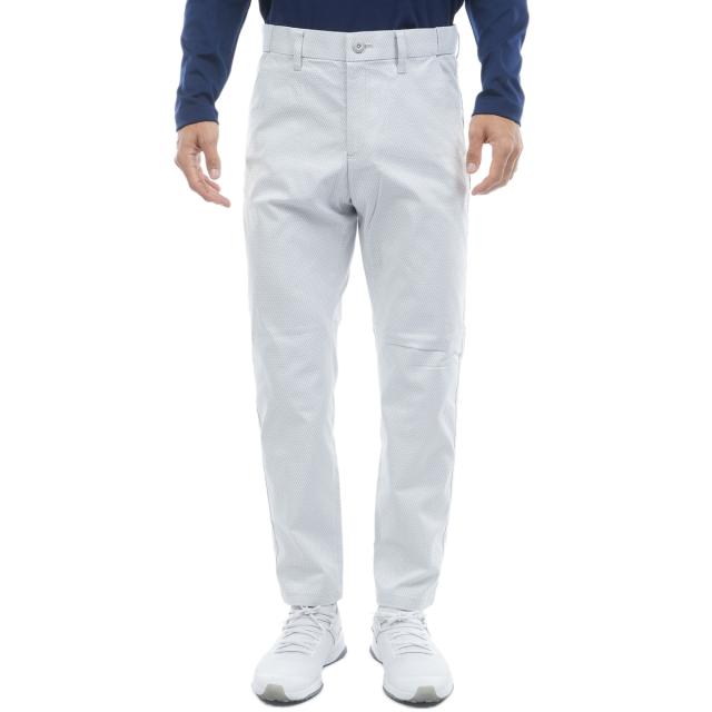 ルコックスポルティフ ゴルフ　Le coq sportif GOLF　ストレッチフォーサー ウエストアジャスター付きトライアングル柄9分丈パンツ