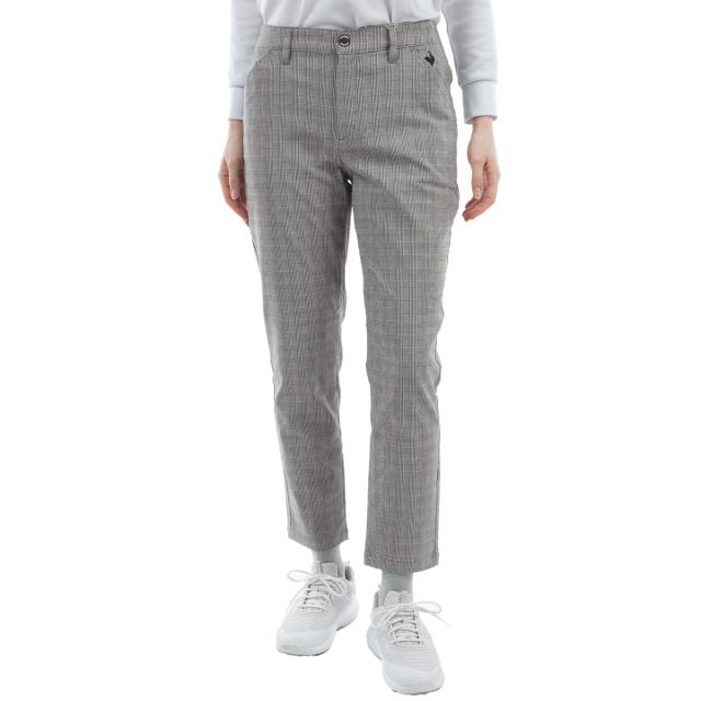 ルコックスポルティフ ゴルフ　Le coq sportif GOLF　ストレッチ チェック柄9分丈パンツ　レディス