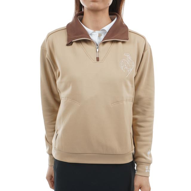 ルコックスポルティフ ゴルフ　Le coq sportif GOLF　ストレッチ 2WAY ハーフジップスウェット　レディス