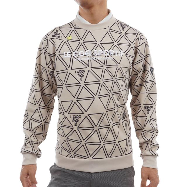 ルコックスポルティフ ゴルフ　Le coq sportif GOLF　ストレッチ トライアングル柄プルオーバー