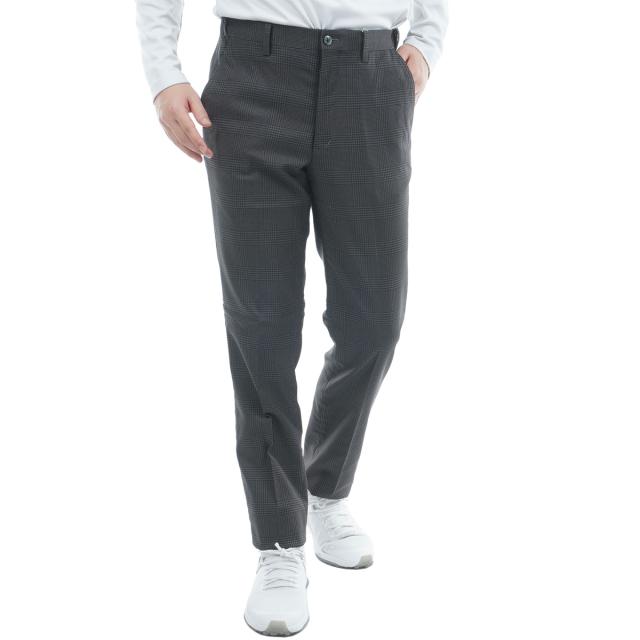 マンシングウェア　Munsingwear　先染め総柄ウエストストレッチロングパンツ