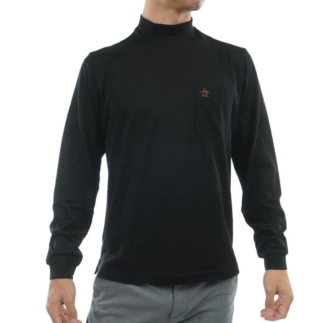 マンシングウェア　Munsingwear　ハイゲージウールモックネック長袖シャツ