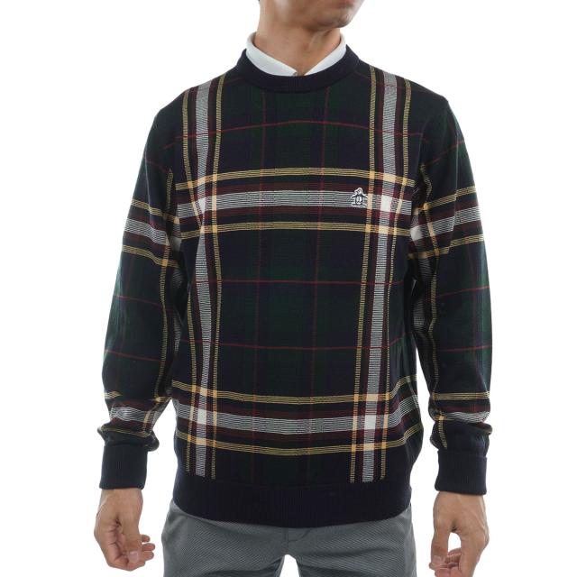 マンシングウェア　Munsingwear　70周年記念限定 タータンチェックセーター