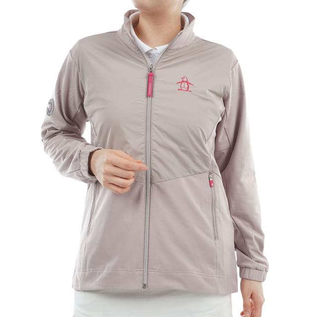 マンシングウェア　Munsingwear　ストレッチ 前開きスタンドジップハイブリッドブルゾン　レディス