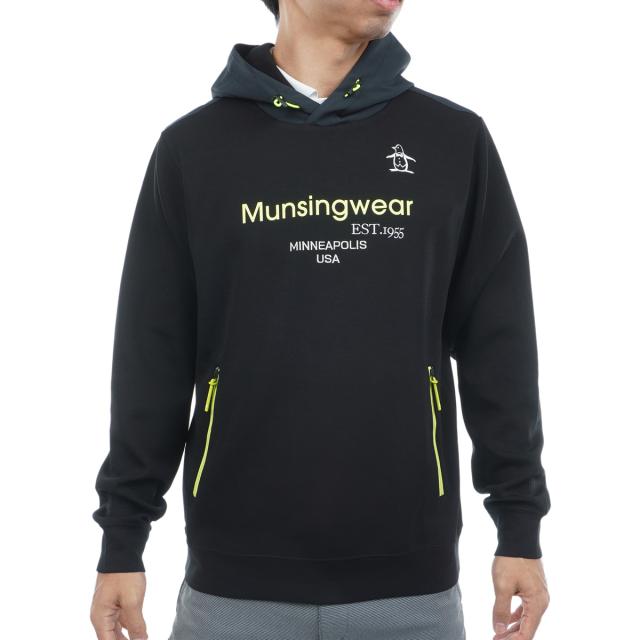 マンシングウェア　Munsingwear　ストレッチロゴプリントフーディー