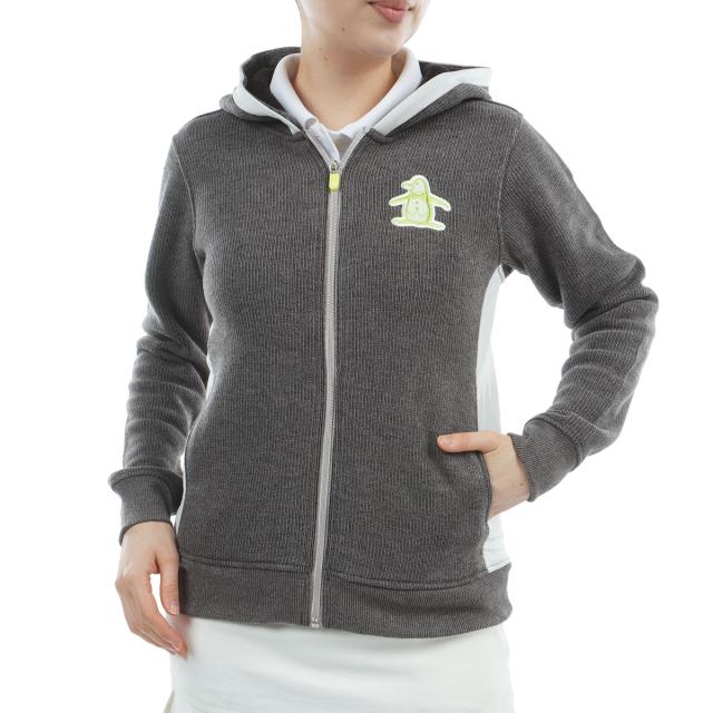 マンシングウェア　Munsingwear　蓄熱保温 親子インレー前開きフーディー　レディス