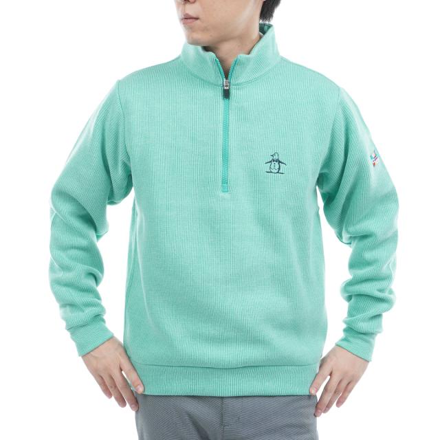 マンシングウェア　Munsingwear　スタンドカラーハーフジップミドラー