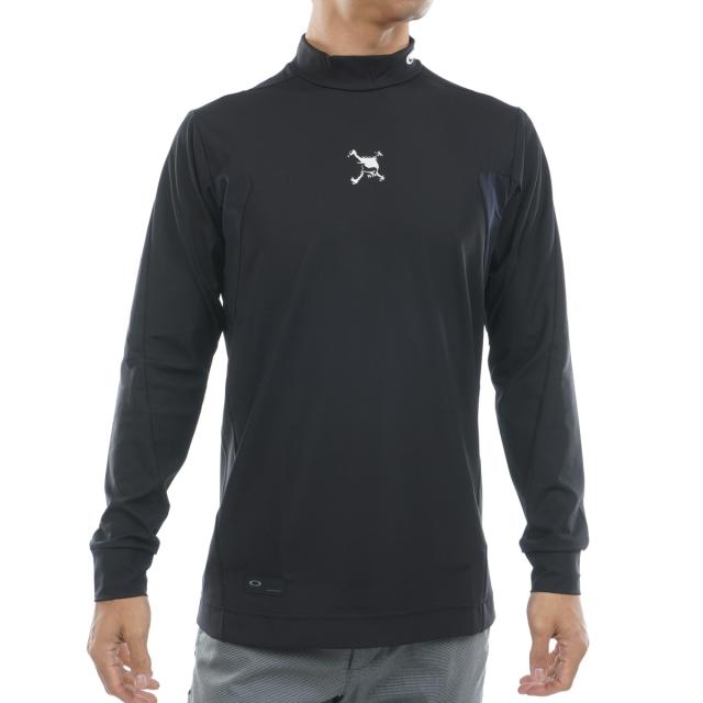 オークリー　OAKLEY　スカル THICKNESS モックネック長袖シャツ