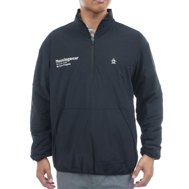 マンシングウェア　Munsingwear　ストレッチ HEAT NAVI 起毛裏地付き ハーフジップブルゾン