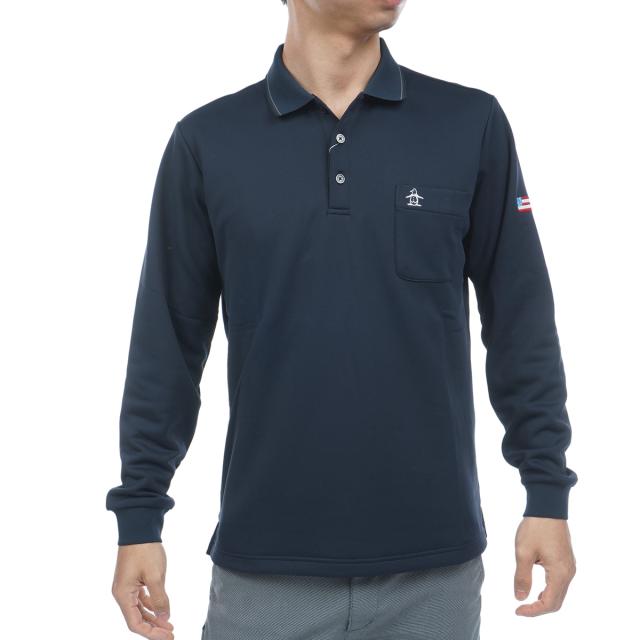 マンシングウェア　Munsingwear　ストレッチ HEAT NAVI 長袖ポロシャツ