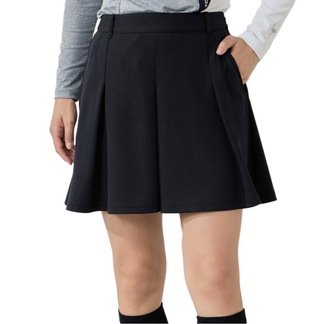 ジュン アンド ロペ　JUN & ROPE　ストレッチ ダンボールニットタックフレアスカート　レディス