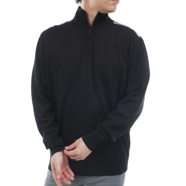 J.リンドバーグ　J.LINDEBERG　ストレッチ クォータージップセーター