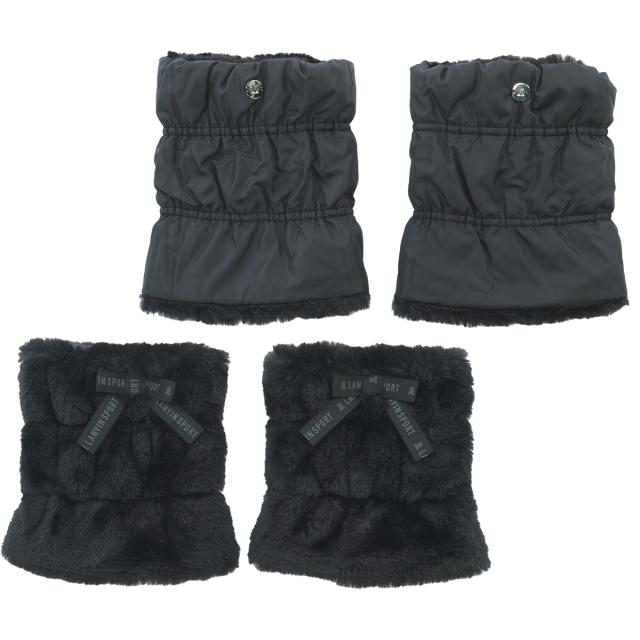 ランバン スポール　LANVIN SPORT　リバーシブル ボアレッグウォーマー　レディス