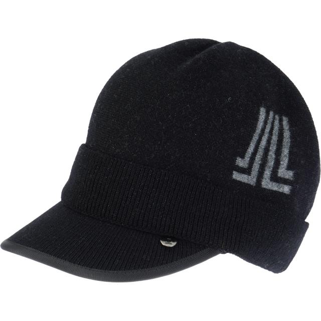 ランバン スポール　LANVIN SPORT　ツバ付きソフトラメニットキャップ　レディス