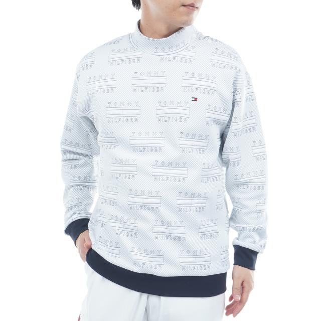 トミー ヒルフィガー ゴルフ　  GOLF　ジャカードキルト モックネックスウェット
