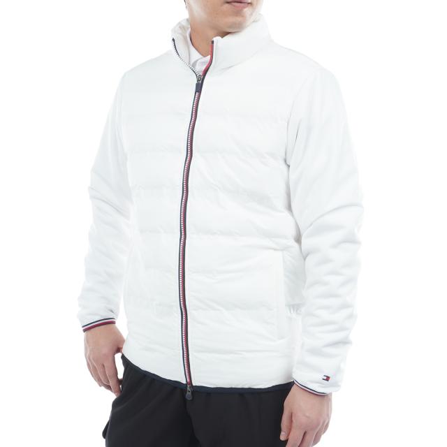 トミー ヒルフィガー ゴルフ　  GOLF　ストレッチ ロゴ入り接結キルト 中綿ジャケット