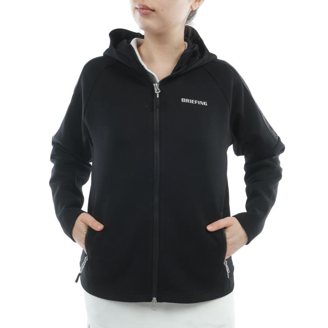 ブリーフィング　BRIEFING　ウォーム ロゴ ライン パーカー　レディス