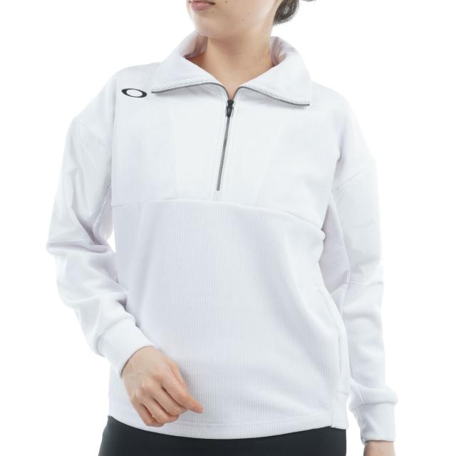 オークリー　OAKLEY　ELEVATE ストレッチ 両面起毛 ハーフジップフリースプルオーバー　レディス