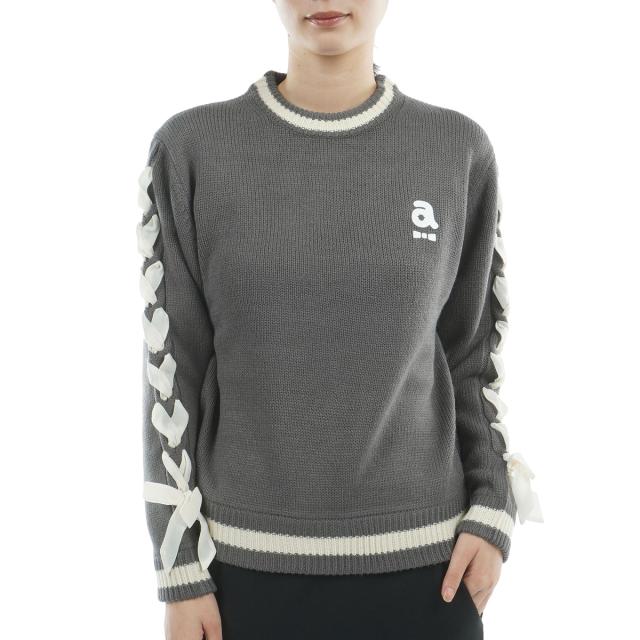 アルチビオ　archivio　ブレードリボン袖プルオーバーセーター　レディス