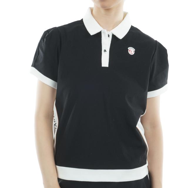 アルチビオ　archivio　綿ベロア切替UV冷感半袖ポロシャツ　レディス