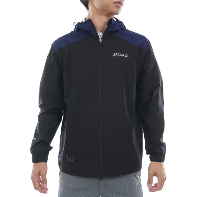 アルチビオ　archivio　配色フード撥水ブルゾン