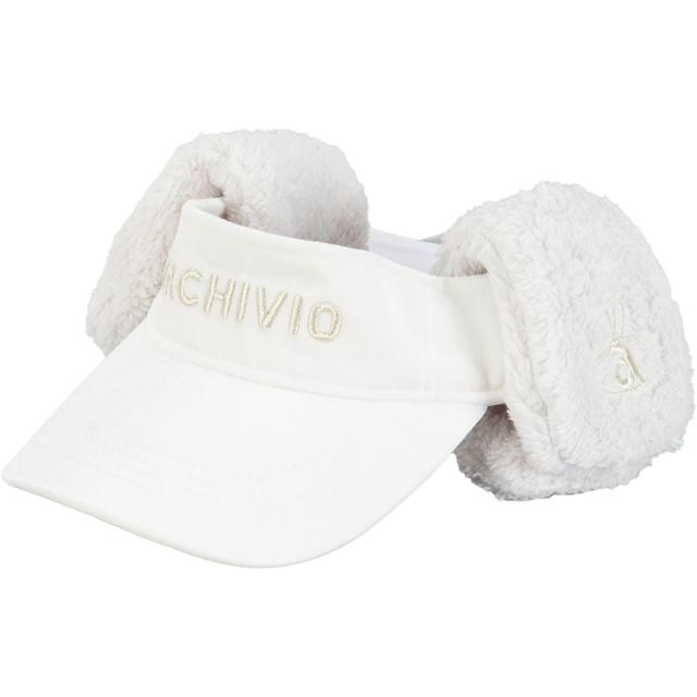 アルチビオ　archivio　2WAY 耳当て付きサンバイザー　レディス