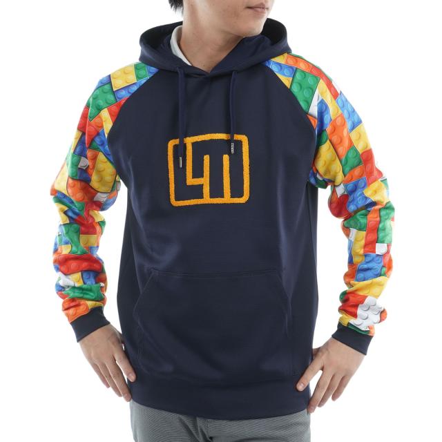 ラウドマウスゴルフ　Loud Mouth Golf　無地×柄 ダンボールニットパーカー