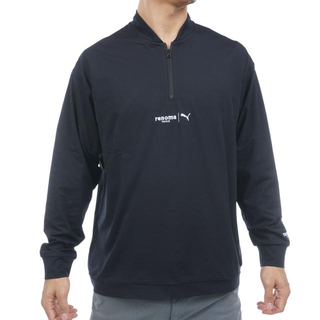 プーマ　PUMA　RXP バックプリント 1／4ジップ長袖シャツ