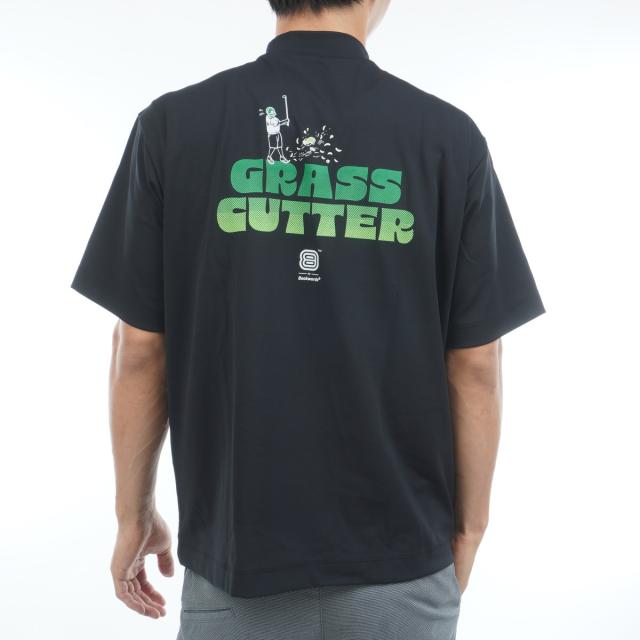 ビー・バイ・バックワーズ　B by Backwards　GRASS CUTTER 半袖モックネックシャツ ビー・バイ・バックワーズ B by Backwards GRASS CUTTER 半袖モック