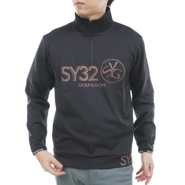 エスワイサーティトゥ バイ スウィートイヤーズ　SY32 by SWEET YEARS　MATNEOPRENE ストレッチ プルジップスウェット