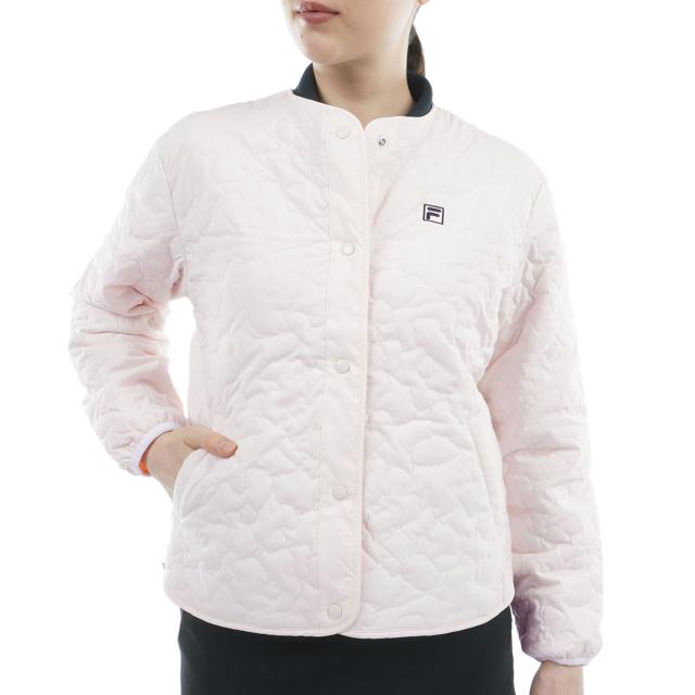 フィラ　FILA　ストレッチ フラワーカモ柄 中綿キルトブルゾン　レディス