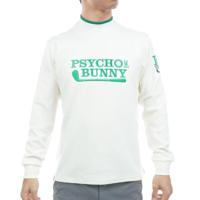 サイコバニー　PSYCHO BUNNY　GOLF ゴルフクラブ モックネック長袖Tシャツ